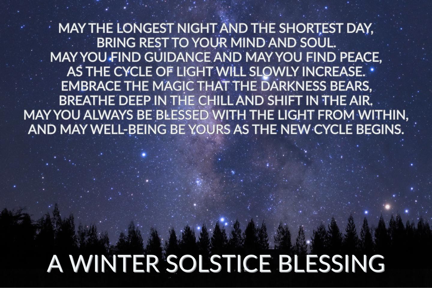 A Solstice Blessing | Sabbats and Sabbaths
